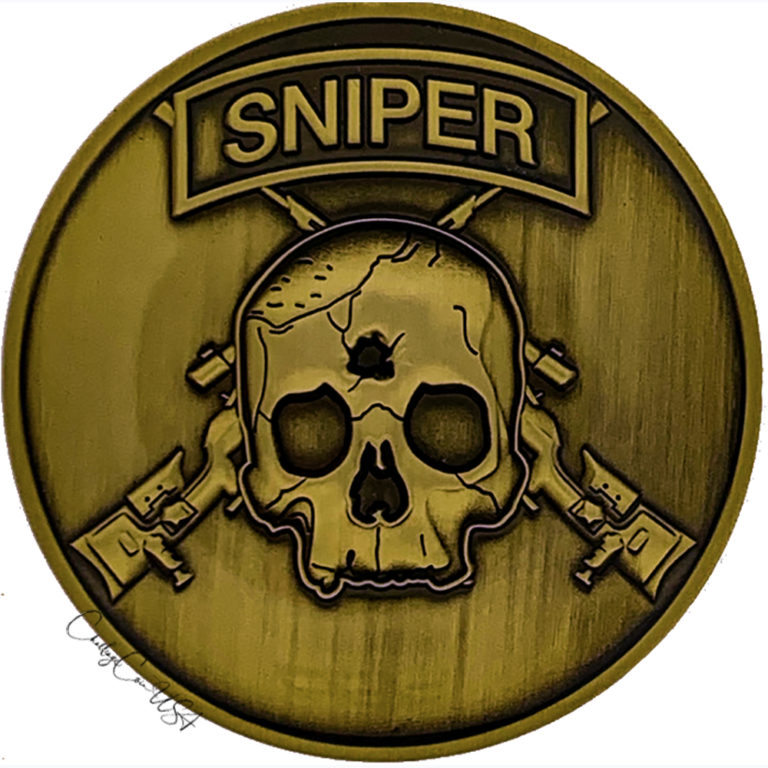 ChallengeCoinUSA Largo FL Police Sniper Challenge Coin. 3D, Antique ...