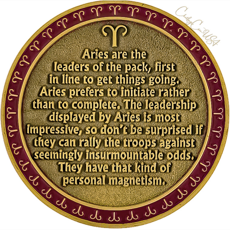 ChallengeCoinUSA Zodiac Coins 1.877.5Coin4U. (526.4686)