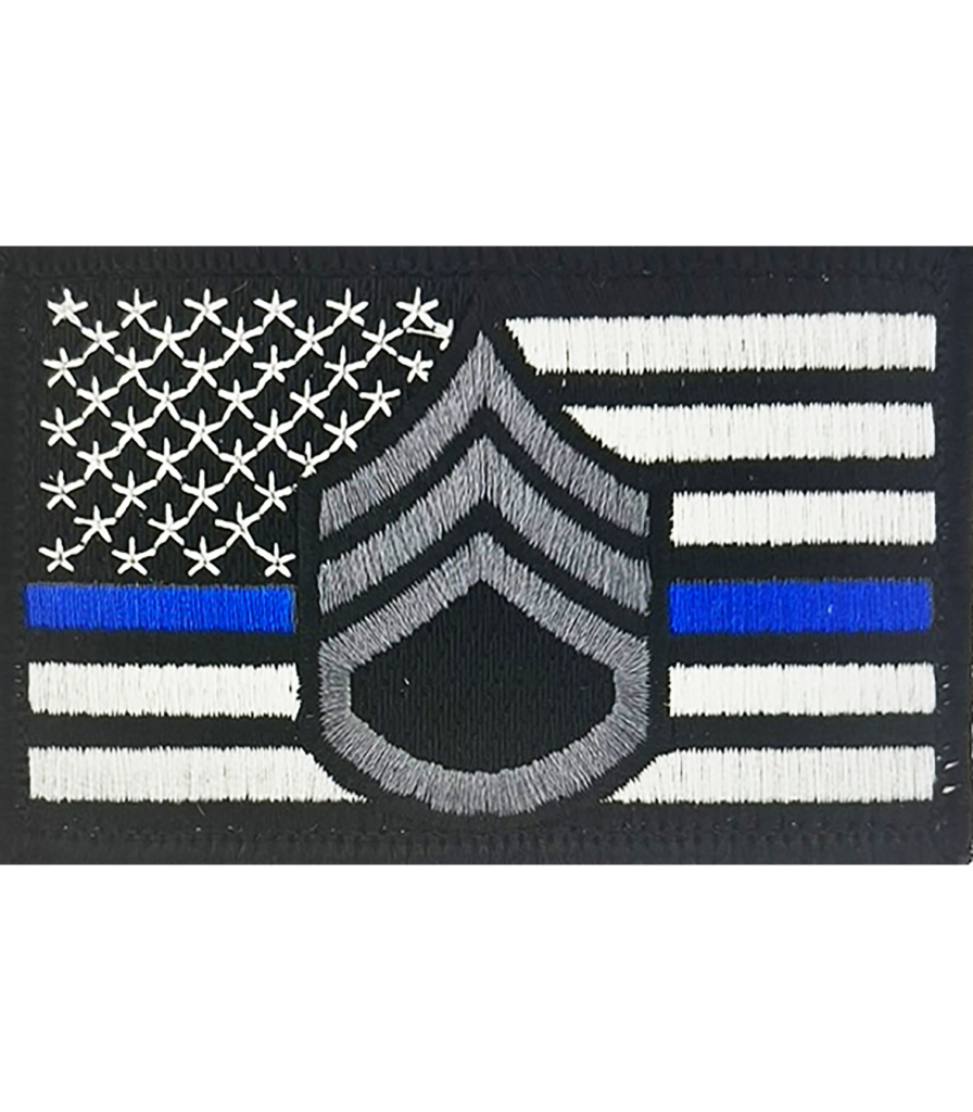 ChallengeCoinUSA Thin Blue Line Sgt Patch. For your patch project call ...